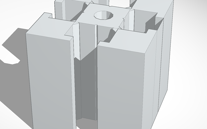 3D design 1515 15mm 15x15 aluminum extrusion - Tinkercad
