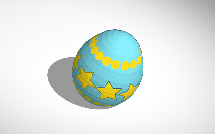 3D design Easter egg - Tinkercad