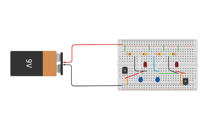 Circuit design Led Flashing Circuit - Tinkercad