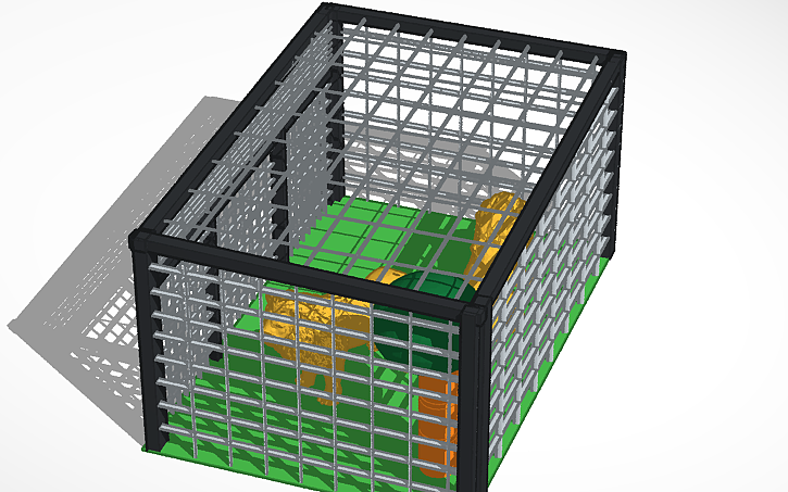 3D design The Real Lion Cage - Tinkercad