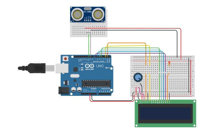 Circuit design Lab 10_ Ultrasonic Sensor with Arduino - Tinkercad