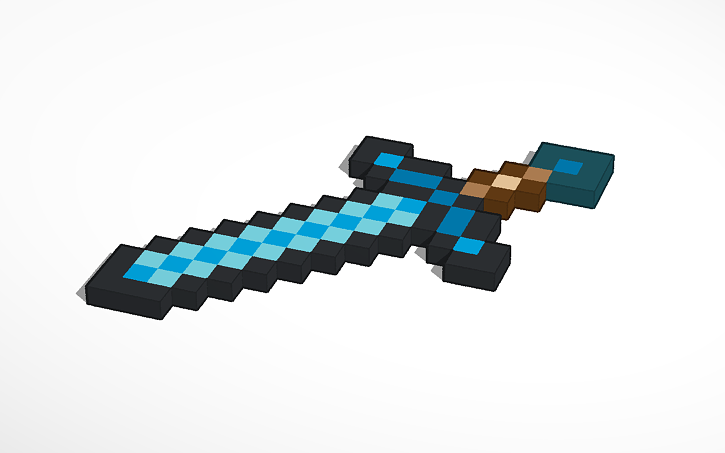 3D design Minecraft sword | Tinkercad
