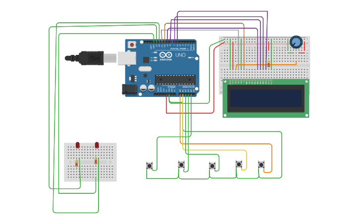 Circuit design EVM - Tinkercad