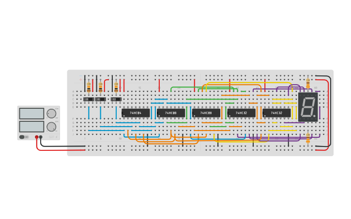 Circuit design LCD-BADANA-7-Segment Decoder Circuit | Tinkercad
