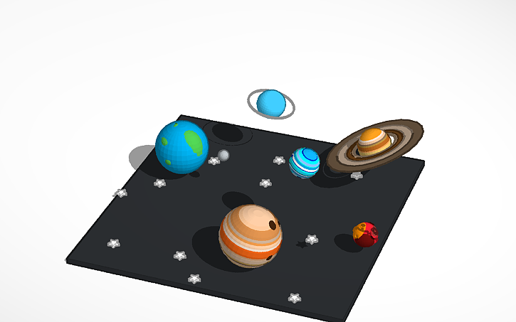 3D design Solar system - Tinkercad