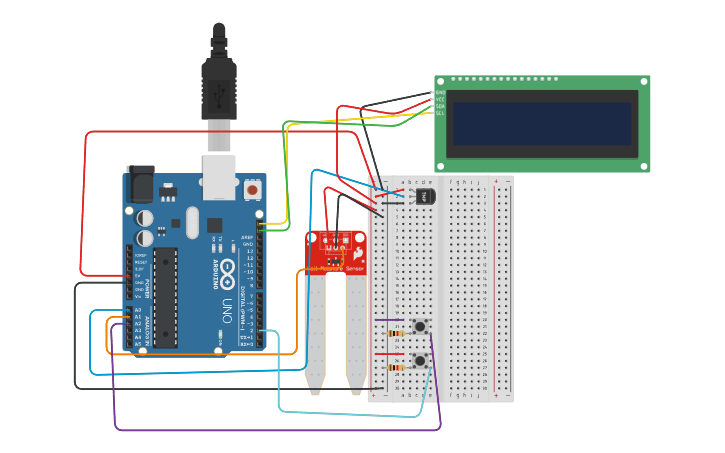 Circuit design Weather station proj - Tinkercad