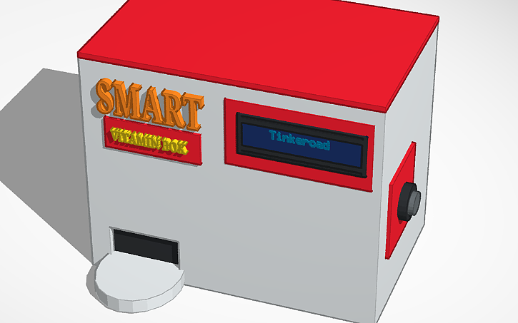3D design pill box - Tinkercad
