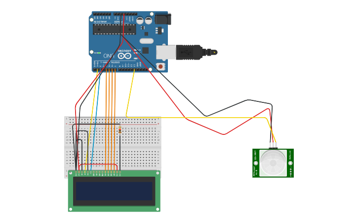Circuit design pir - Tinkercad