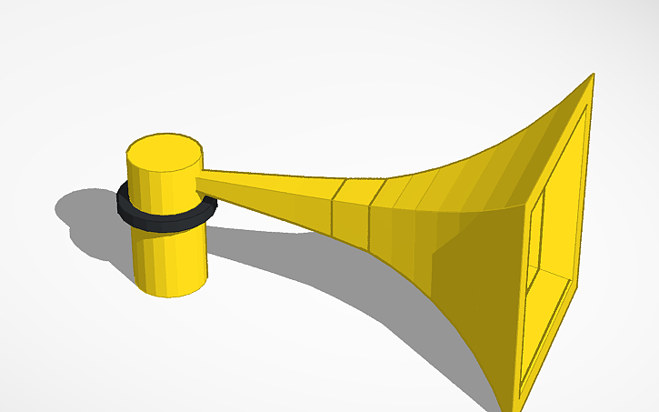 3D design thunder bolt siren - Tinkercad