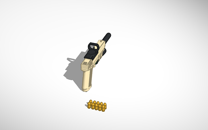 3D design glock - Tinkercad