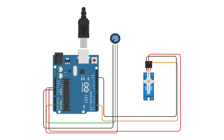 Circuit design Practica 3 Servomotor controlado por Potenciometro ... Circuit design Practica 3 Servomotor controlado por Potenciometro ...