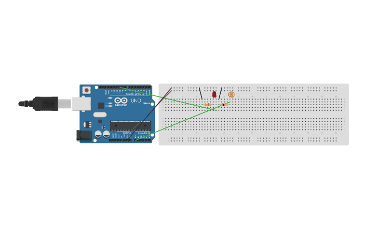 Circuit design SENSOR DE LUZ | Tinkercad