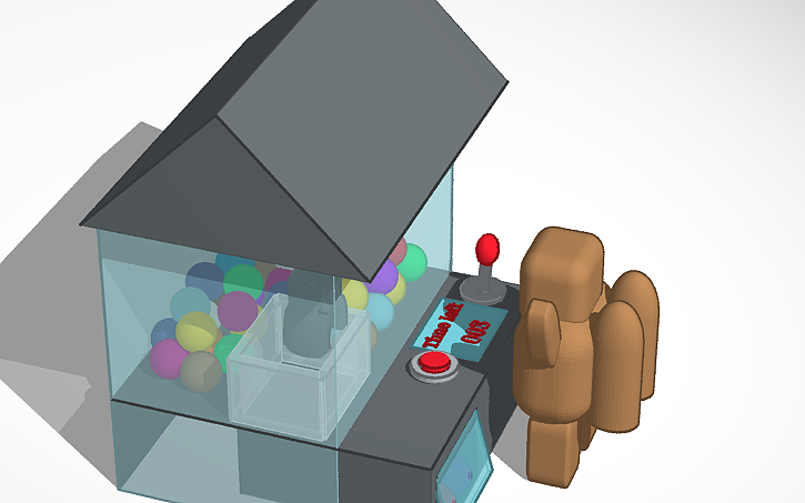 3D design claw machine - Tinkercad