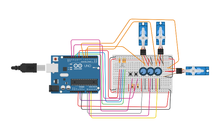 Circuit design Circuito Robotica | Tinkercad