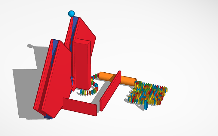 3D design SIM LAB project Tinkercad domino - Tinkercad