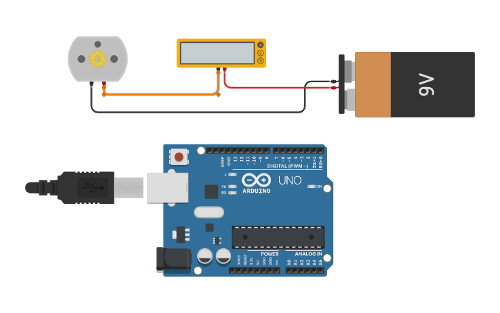 Circuit design Transistor Example | Tinkercad