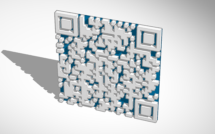 3D design Facebook-QR Code | Tinkercad