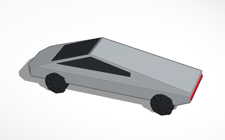 3D design cybertruck - Tinkercad