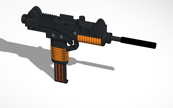 3D design Silenced Uzi form Angrin industries | Tinkercad