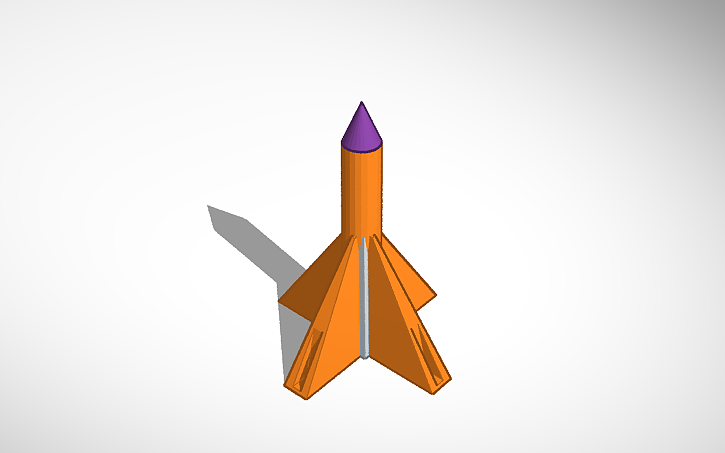 3D design roket | Tinkercad
