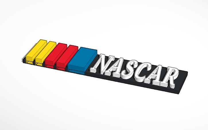3D design nascar logo - Tinkercad