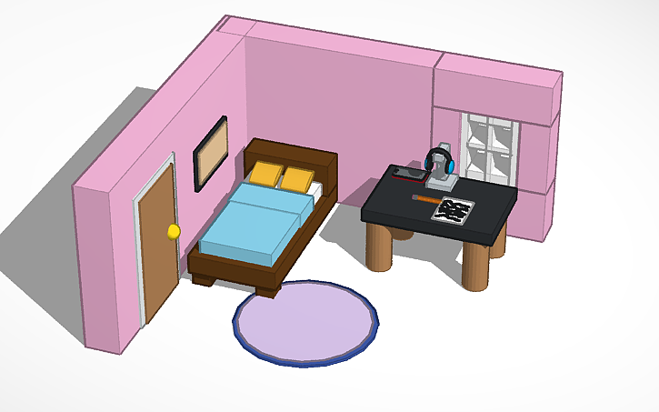 3D design Pink room | Tinkercad