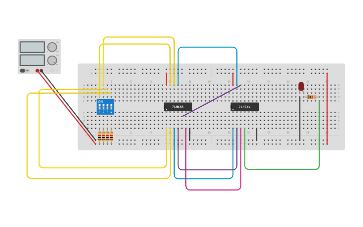 Circuit Design Odd Parity Checker Tinkercad