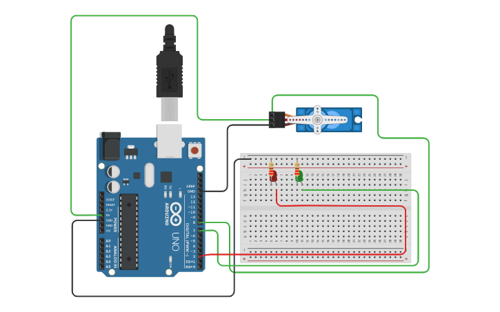 Circuit design LUIS-SERVOMOTOR | Tinkercad