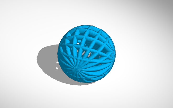 3D design geometric ball - Tinkercad