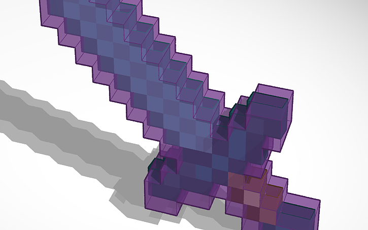 3D design Enchanted Diamond sword | Tinkercad