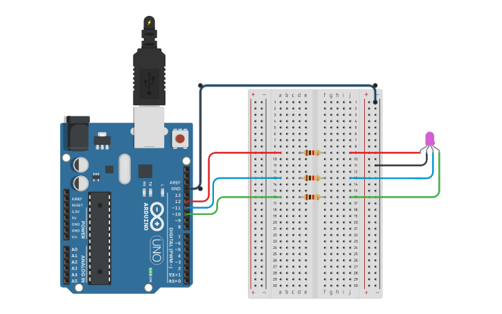 Circuit Design Rgb Led Tinkercad
