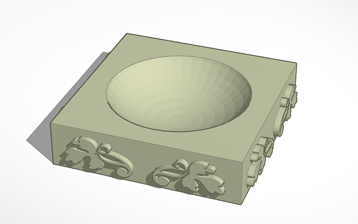 3D design pin tray | Tinkercad