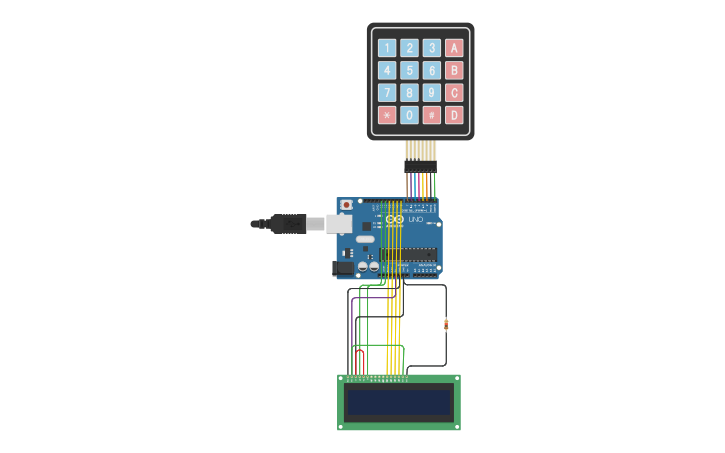 Circuit Design Arduino Calculator Using Keypad Tinkercad 8489