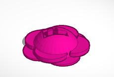 3D design P Flower!!! | Tinkercad