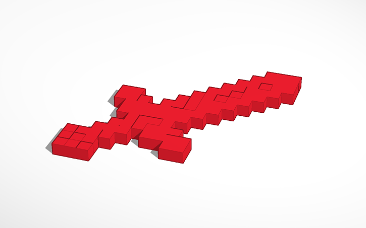 3D design Minecraft Sword | Tinkercad