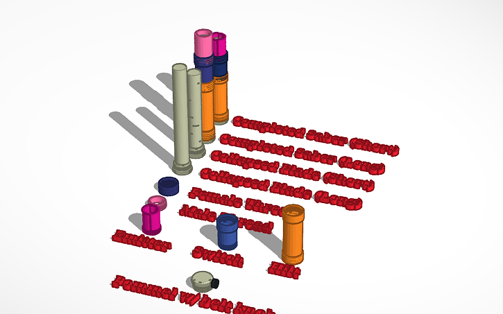3D design Lightsaber Template - Tinkercad