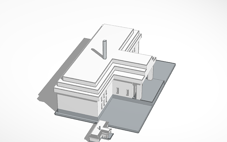 3D design Pixel White House | Tinkercad