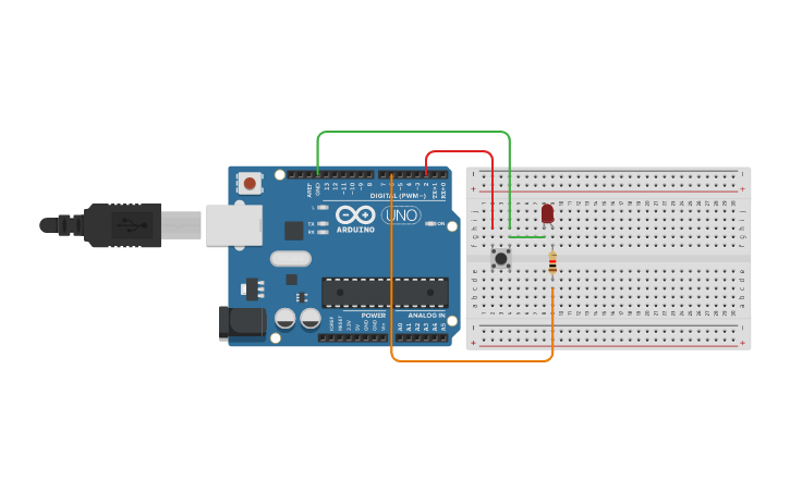 Circuit design BOTÃO INPUT_PULLUP - Tinkercad