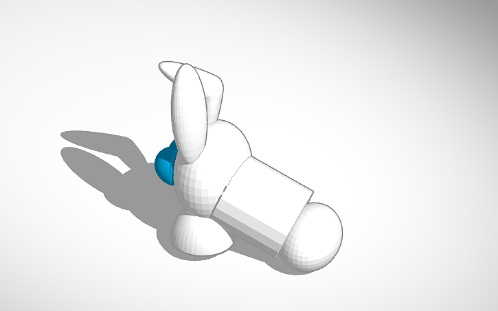 3D design cotton tail | Tinkercad