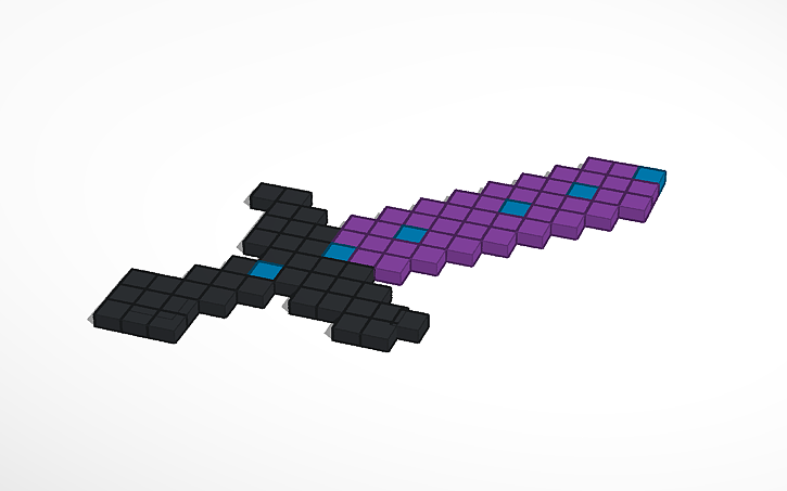 3D design Minecraft sword | Tinkercad