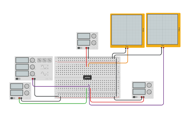Circuit design Lab 02 SSM (comparator op-amp) - Tinkercad