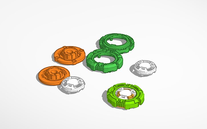 3D design Beyblade X Custom Blade - SentenceScales - Tinkercad