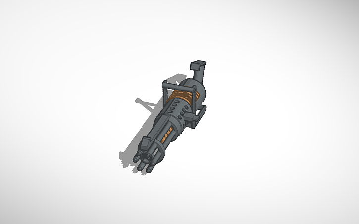 3D design Z-6 Rotary Cannon (Minigun) | Tinkercad