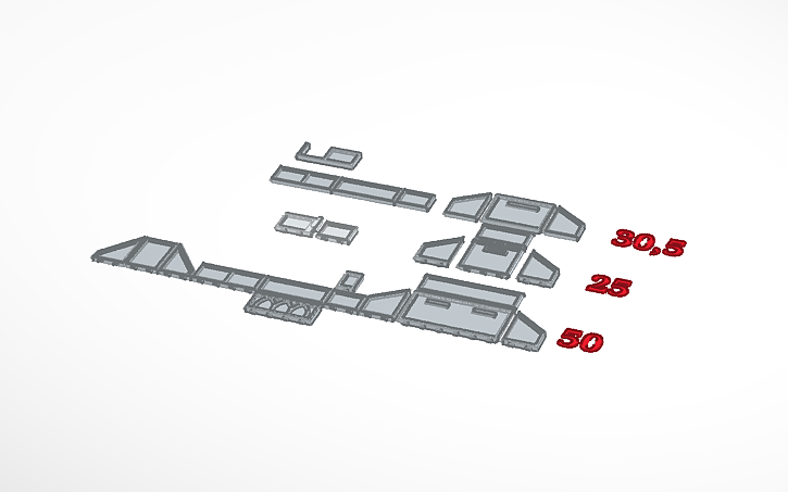 3D design Tilesystem Railing - Tinkercad