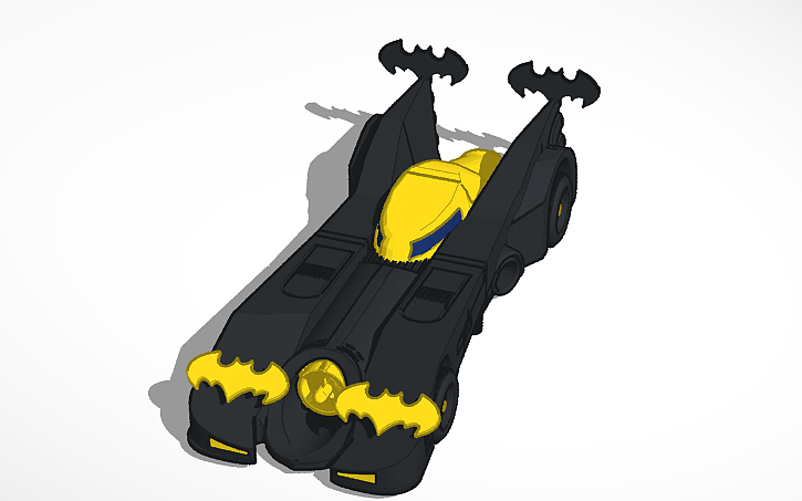 3D design batman car - Tinkercad