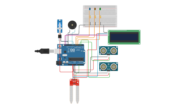 Circuit design WAST-O - Tinkercad