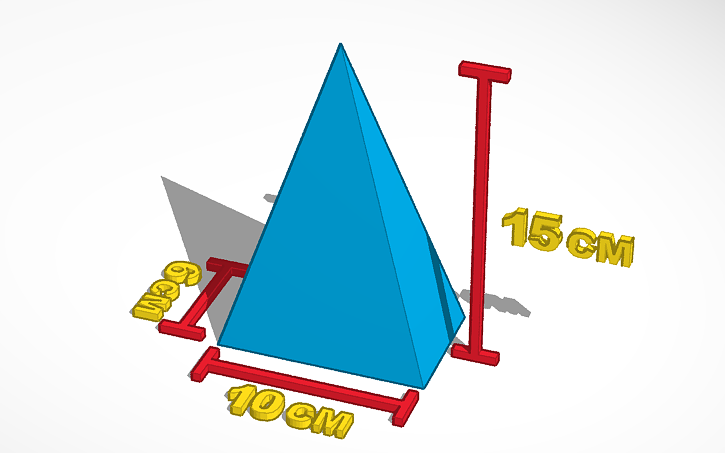 3D design (A) Pyramid - Q09 - Tinkercad