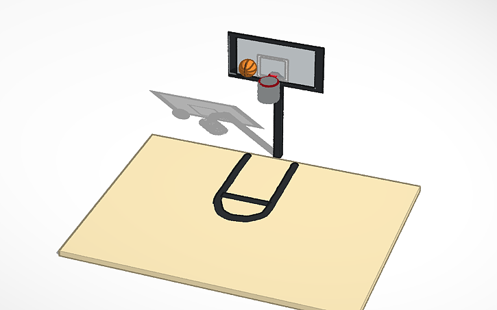 3D design Basketball hoop and ball for BestOfMarch2023 contest. - Tinkercad