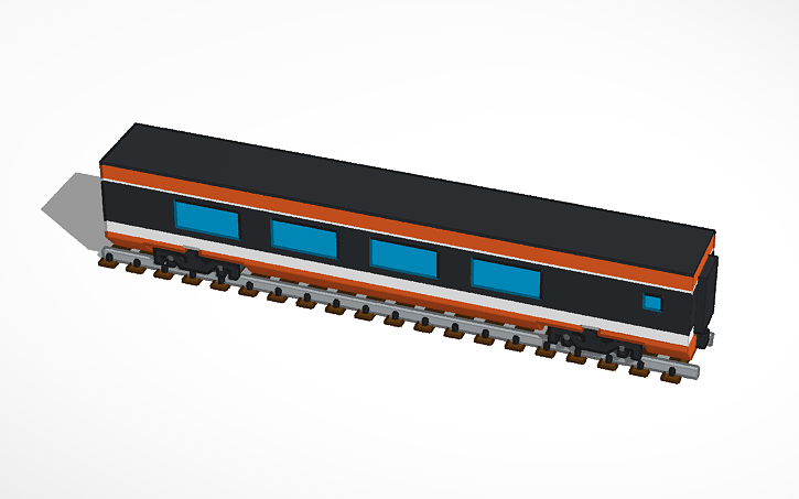 3D design TGV Horizon Express wagon #2 - Tinkercad