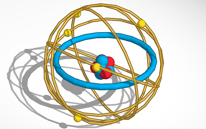 3D design atom | Tinkercad